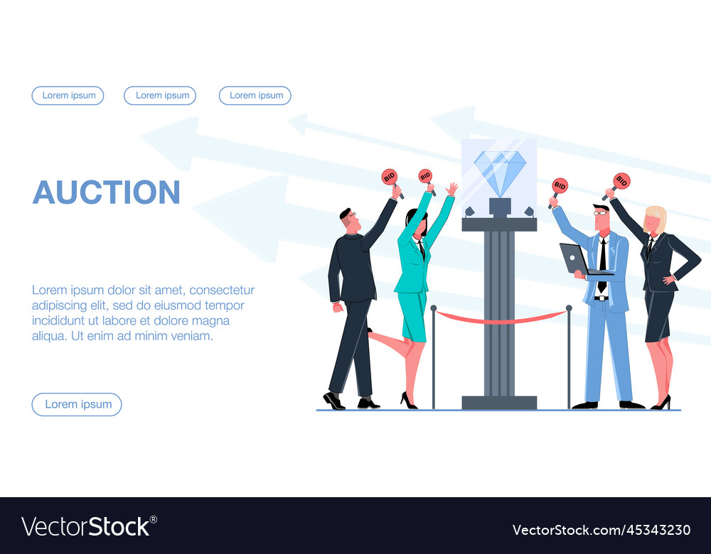 Auction 4 Royalty Free Vector Image - VectorStock Auction 4 Royalty Free Vector Image - VectorStock