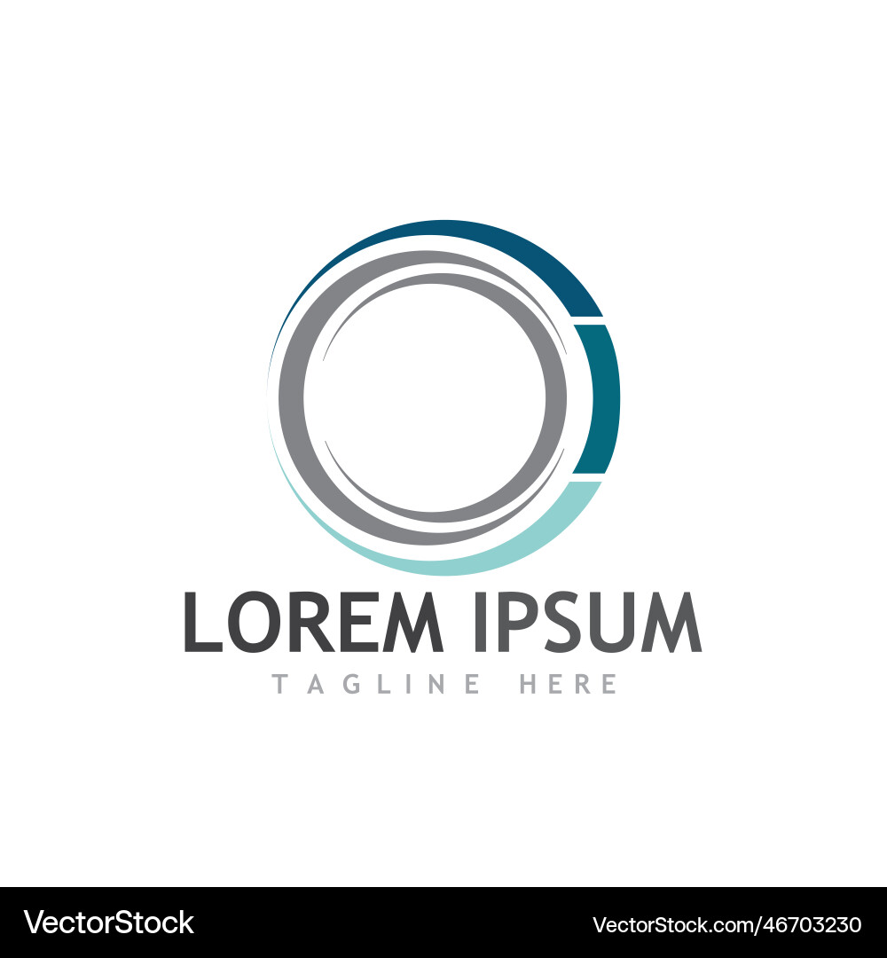 Circle icon logo design template Royalty Free Vector Image