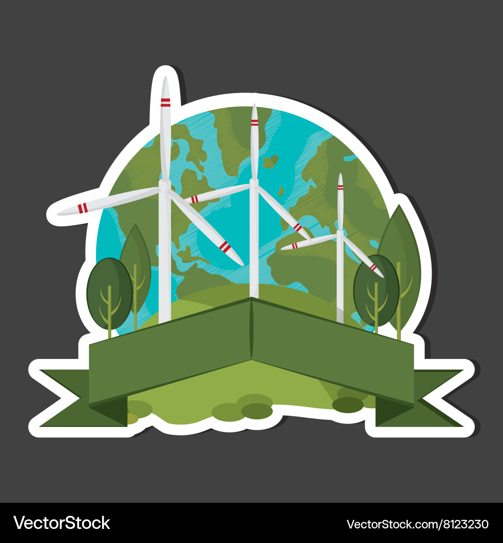 Natural and eco design Royalty Free Vector Image
