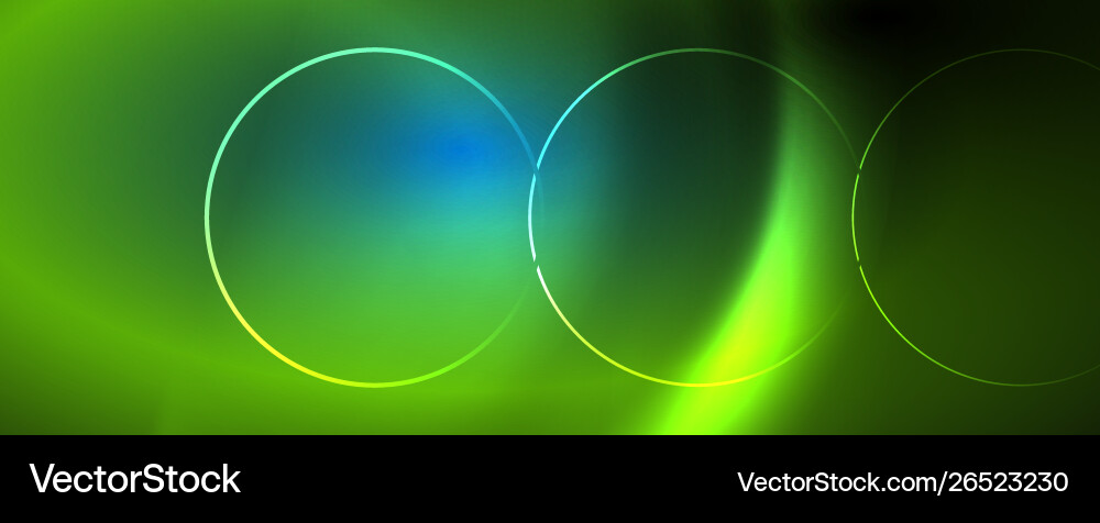 Trendy neon blue abstract design with waves Vector Image