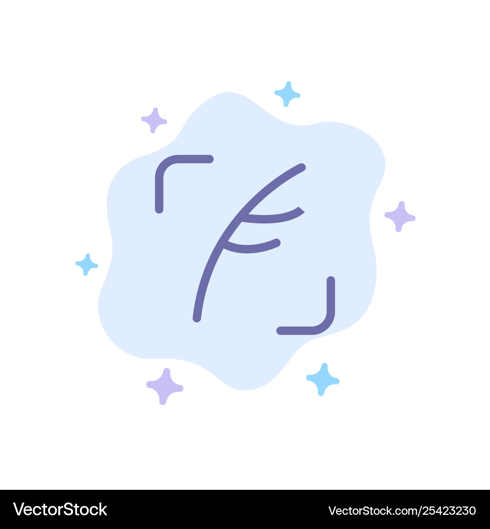 Twitter feather bird social blue icon on abstract Vector Image