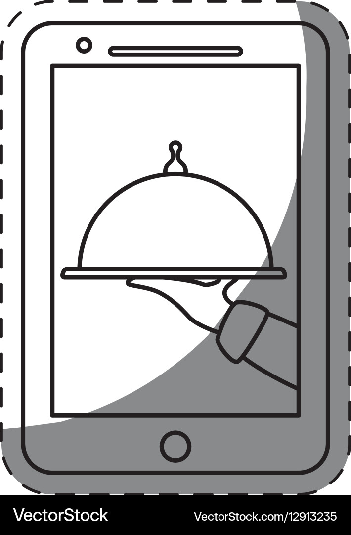 Fast food order website icon Royalty Free Vector Image