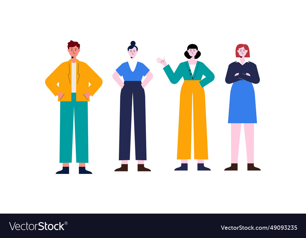 Group of business people Royalty Free Vector Image
