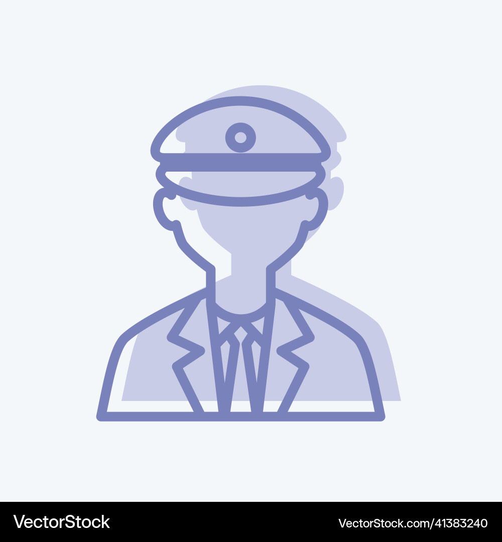Cab driver icon in trendy two tone style isolated Vector Image