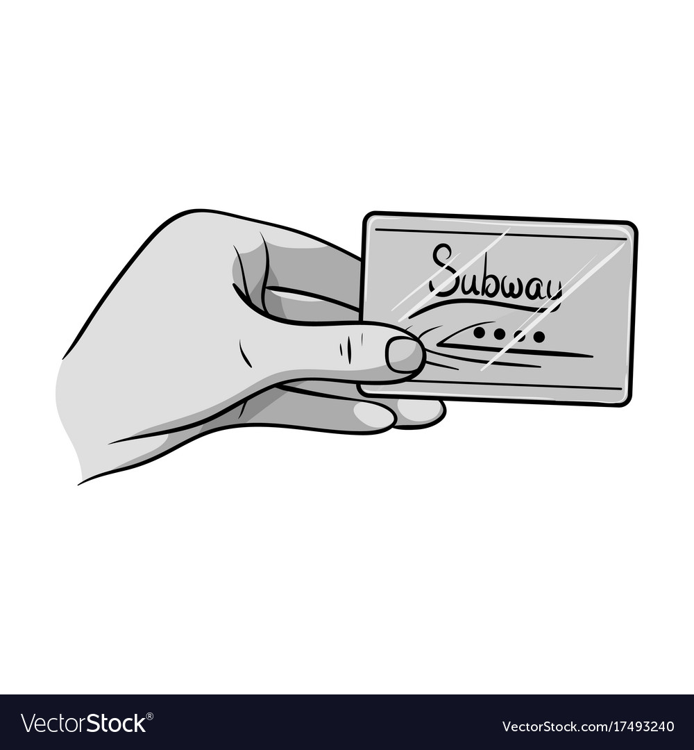 Card single icon in monochrome stylecard Vector Image