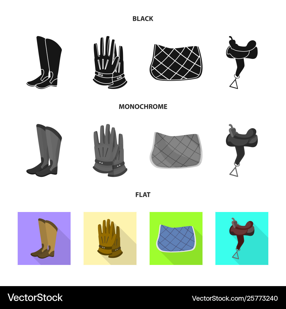 Design equipment and riding symbol set Royalty Free Vector