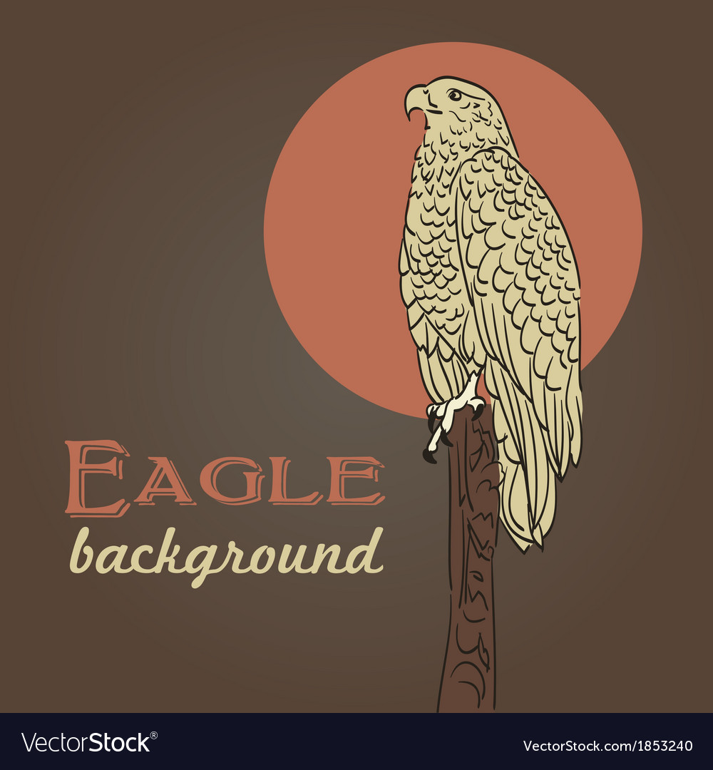 Eagle background Royalty Free Vector Image - VectorStock
