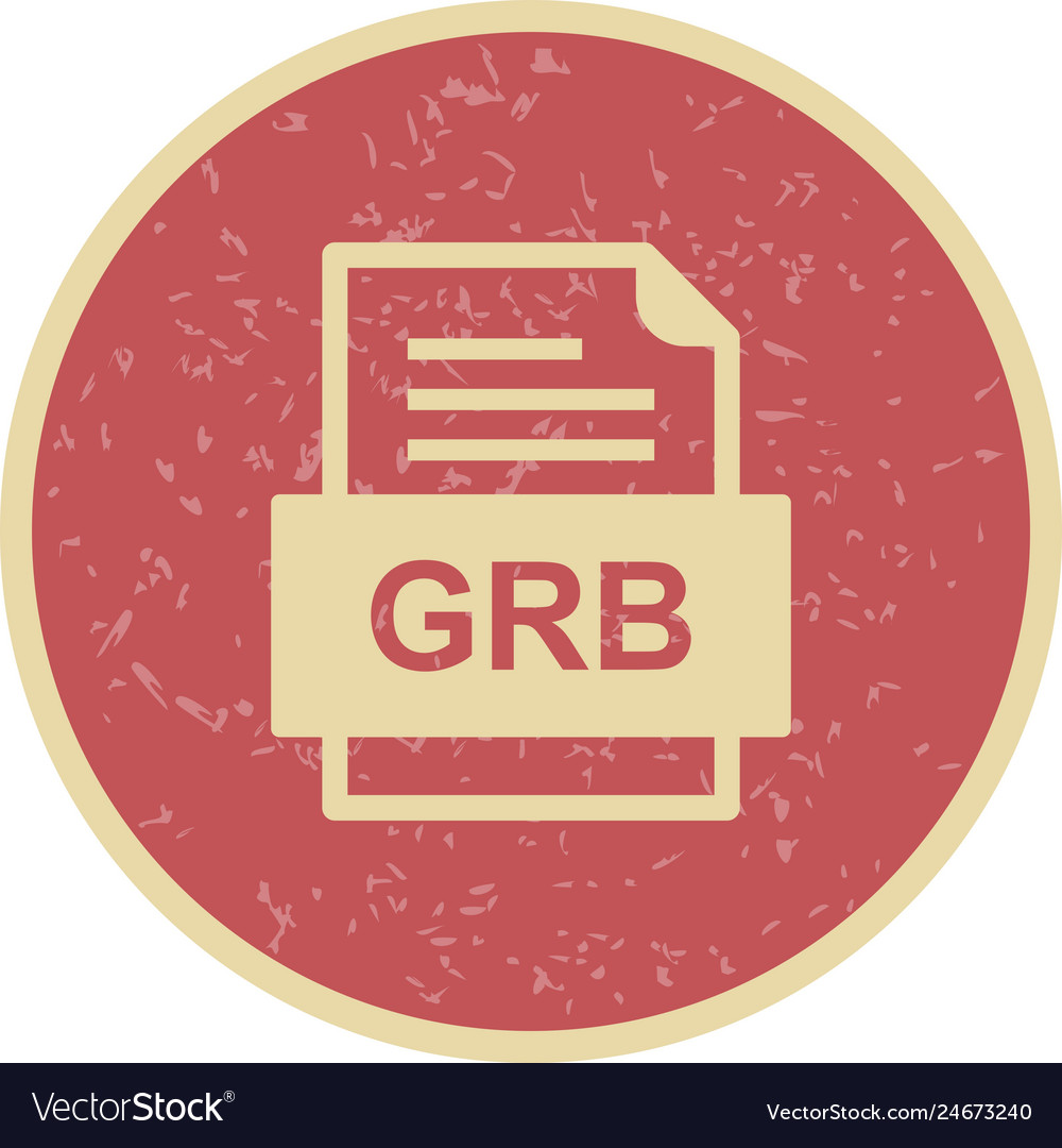 Grb File Document Icon Royalty Free Vector Image