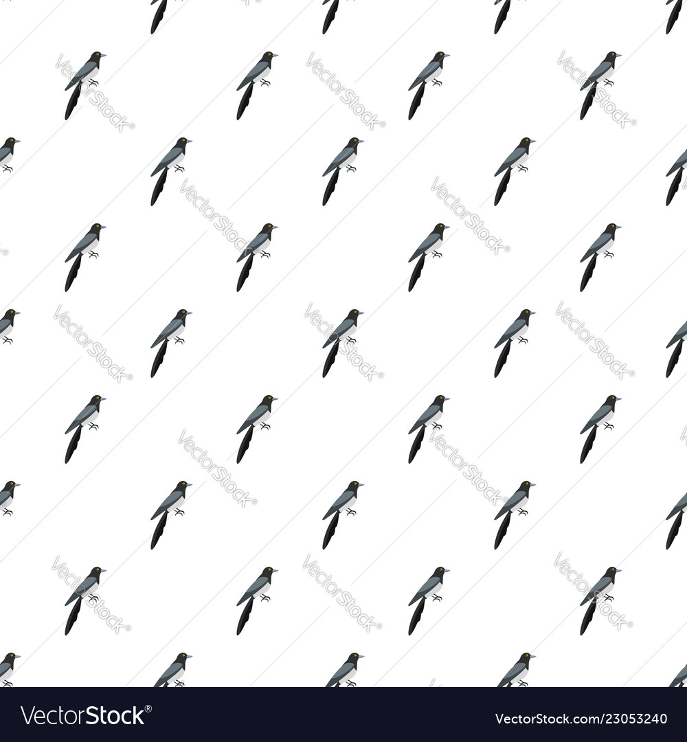 Magpie pattern seamless Royalty Free Vector Image