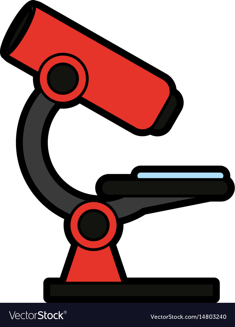 Microscope science icon image Royalty Free Vector Image