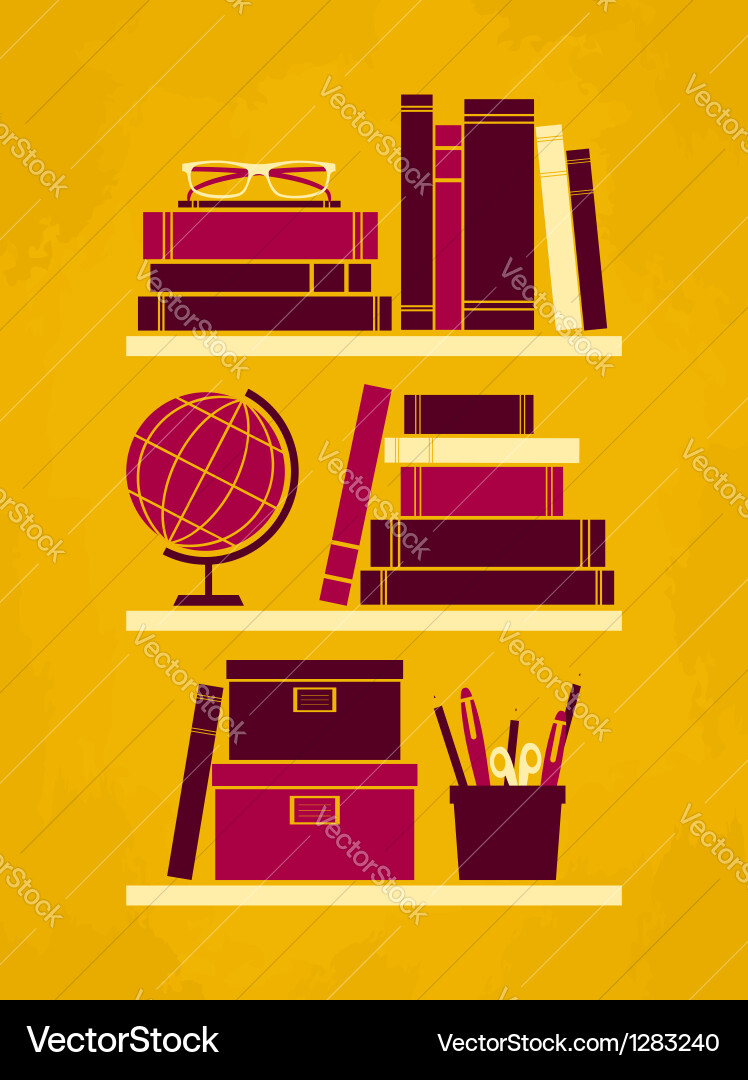 Retro office poster Royalty Free Vector Image - VectorStock