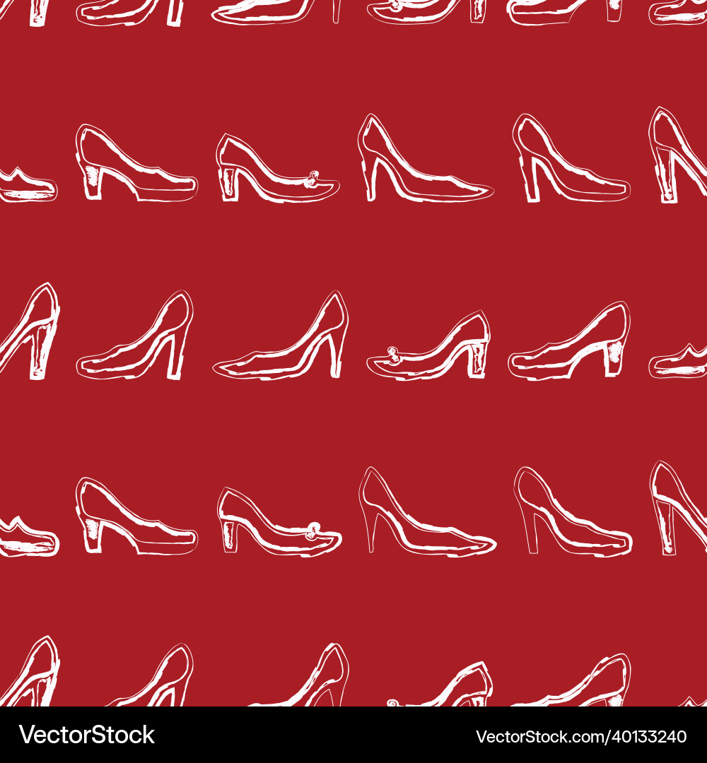 Seamless pattern of contour textured drawings Vector Image