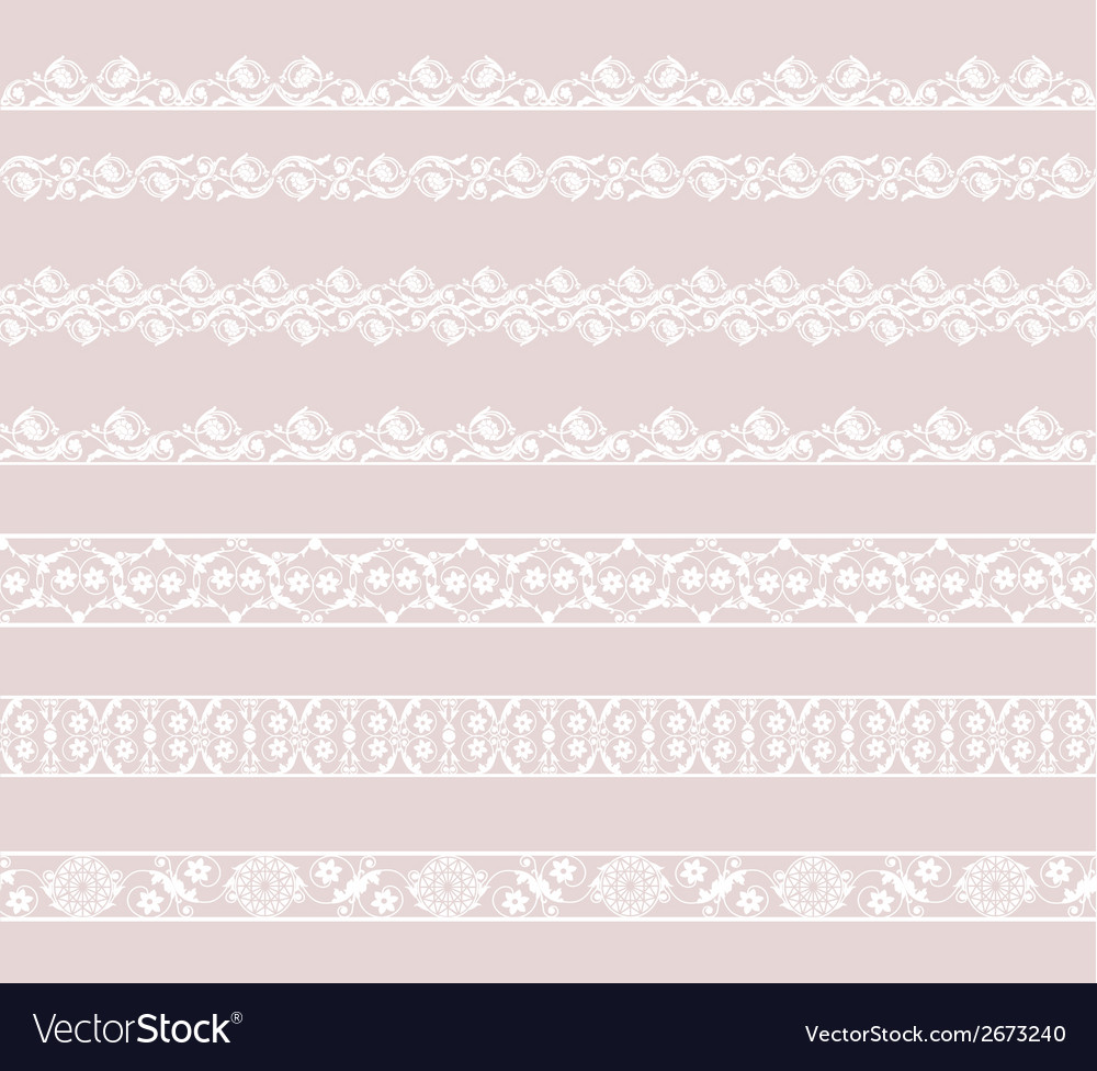 Set borders Royalty Free Vector Image - VectorStock