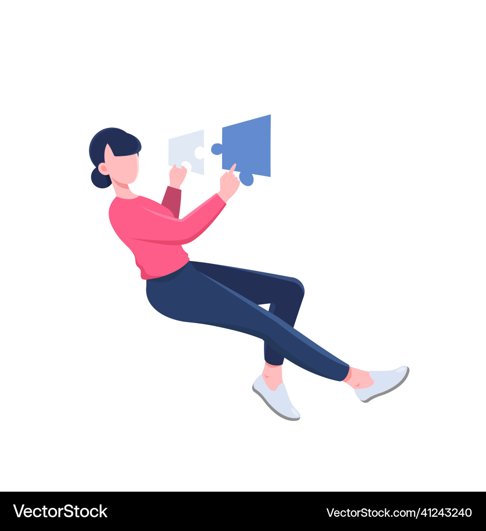 Set of character positions Royalty Free Vector Image