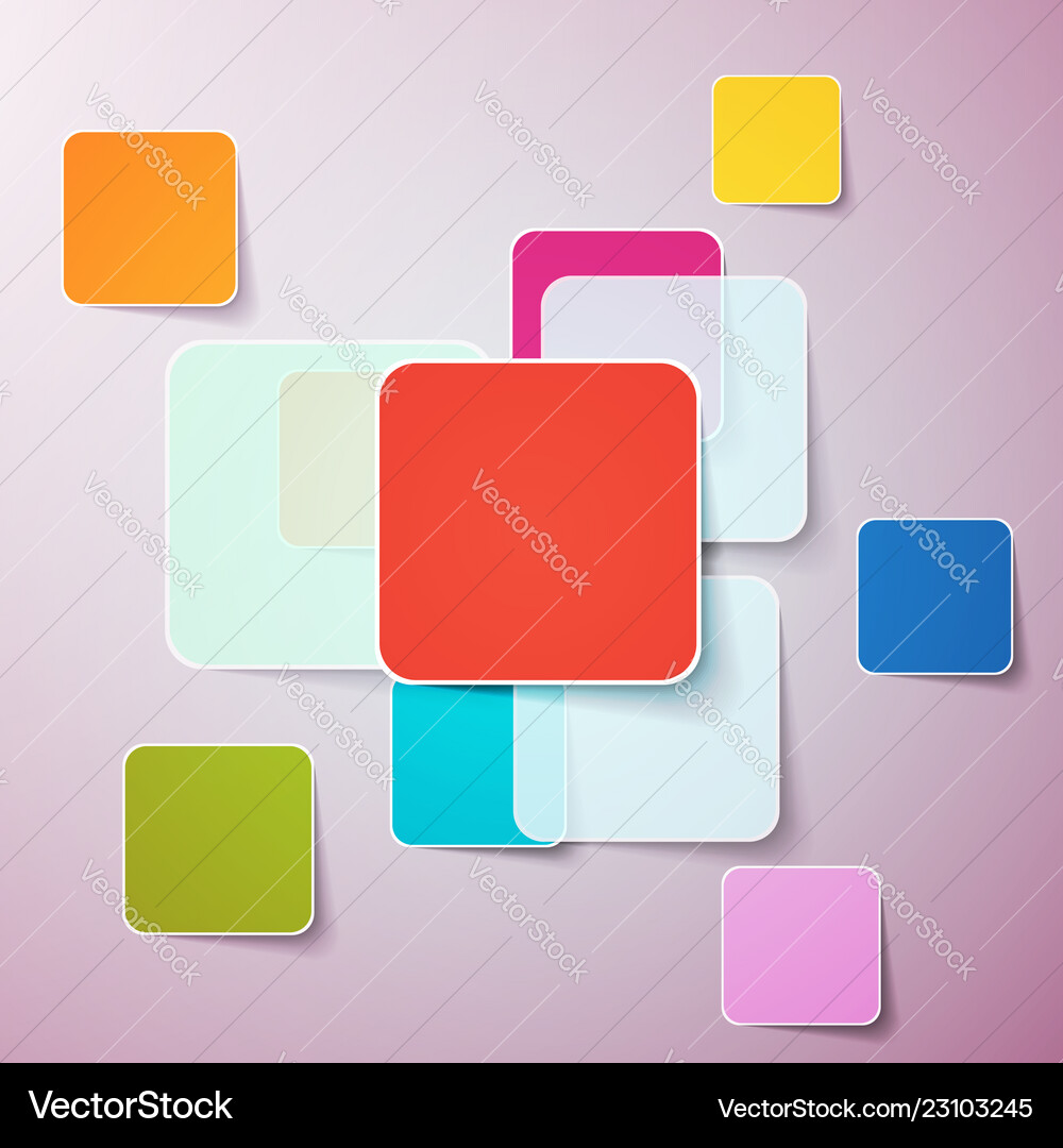 Abstract background of color boxes template for a Vector Image