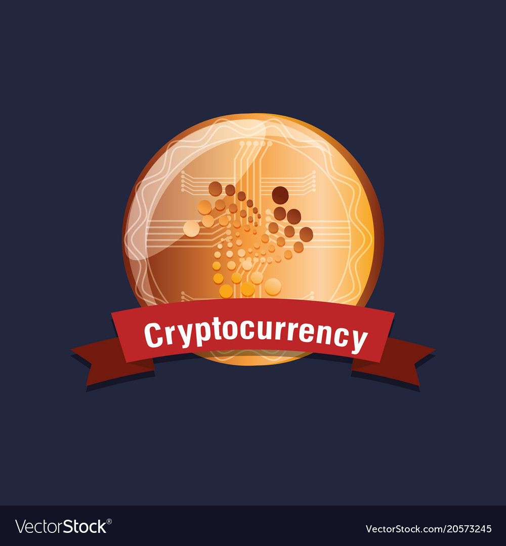 Cryptocurrency design concept Royalty Free Vector Image