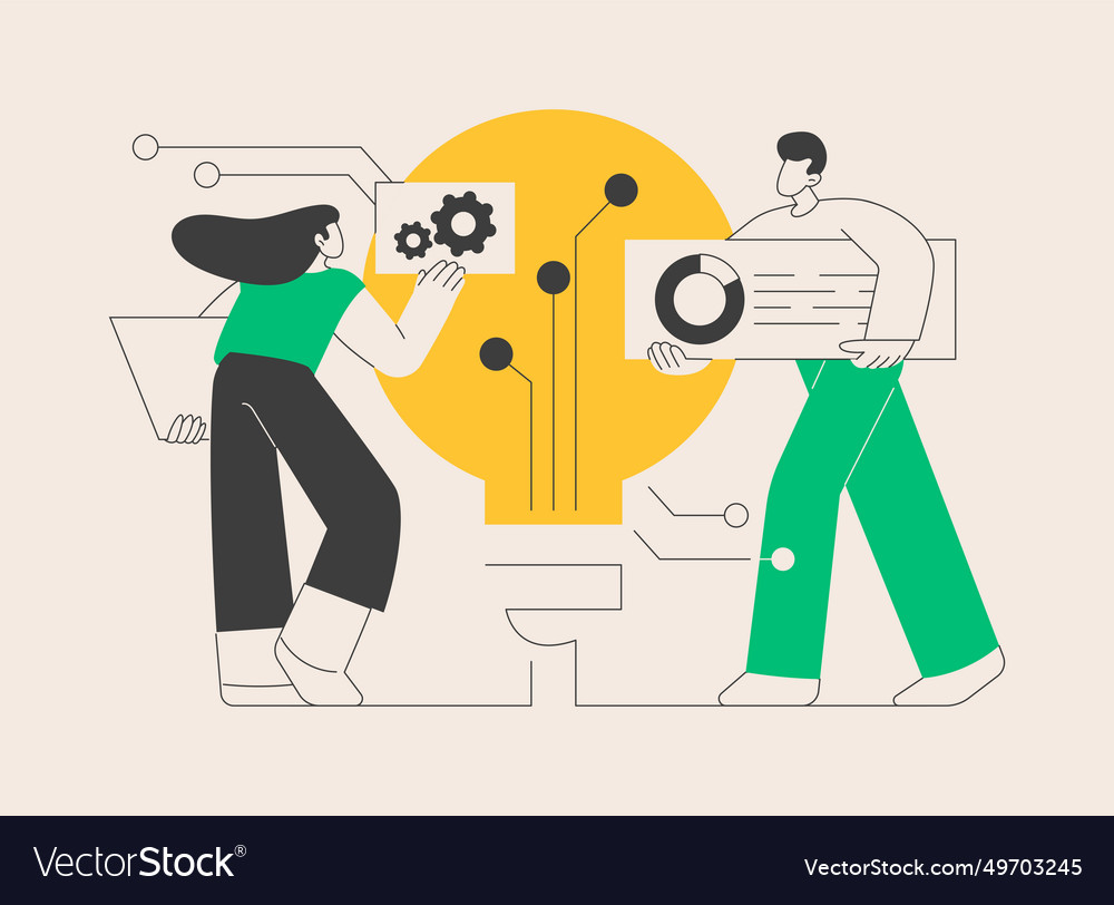 Innovative solution abstract concept Royalty Free Vector