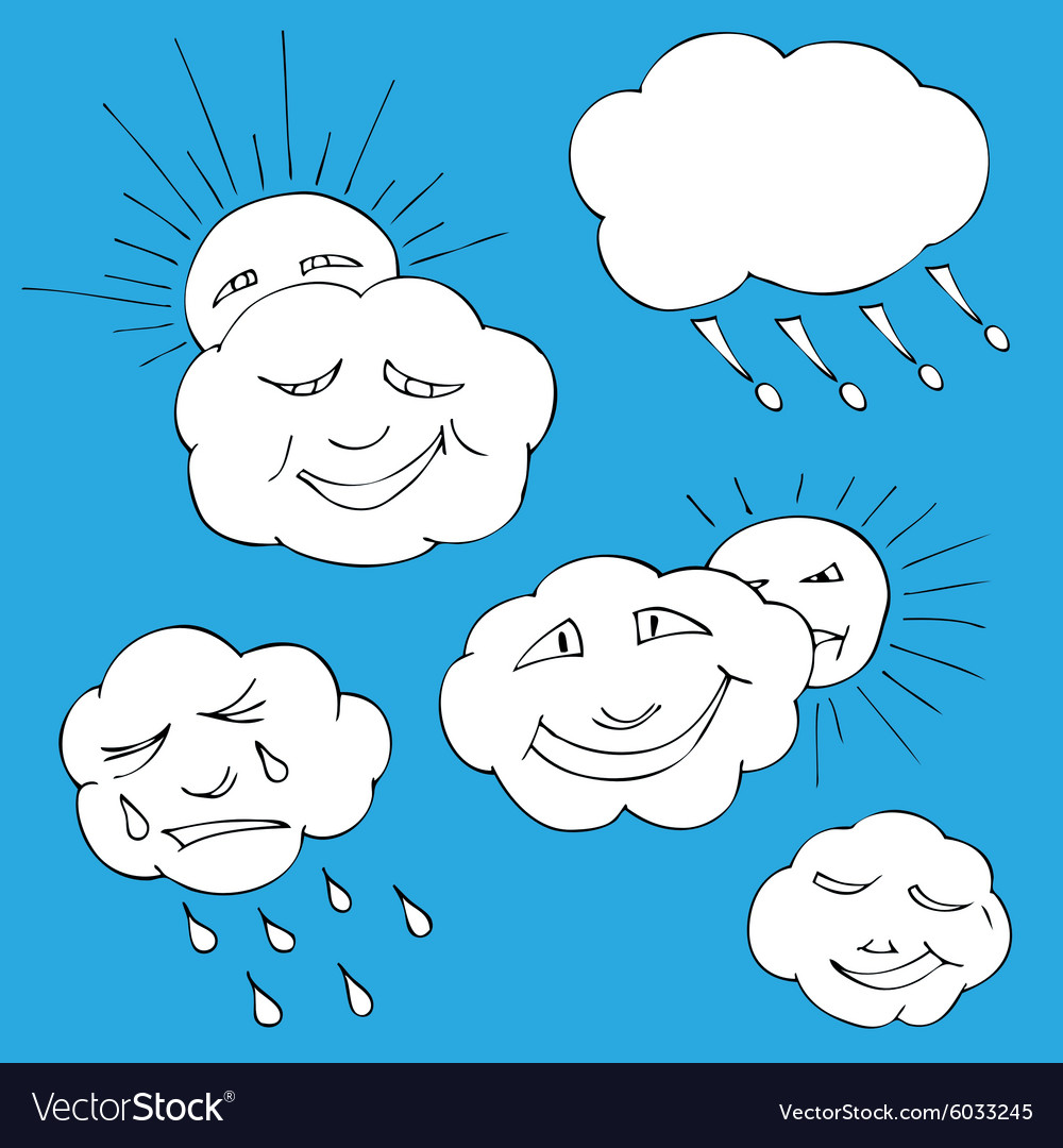 Sky elements Royalty Free Vector Image - VectorStock