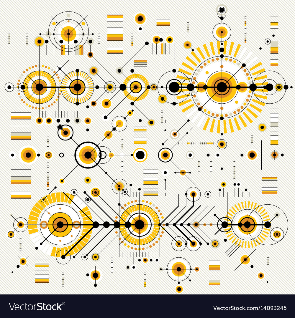 Technical plan engineering draft drawing Vector Image