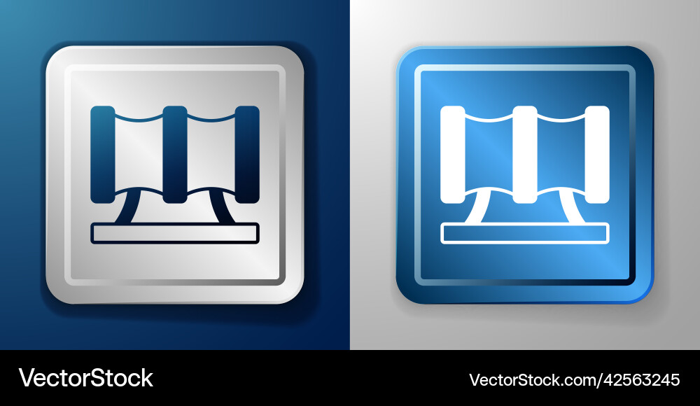 White kid playground slide pipe icon isolated Vector Image