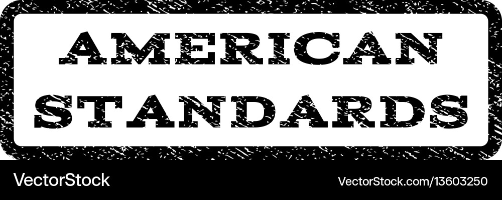 American standards watermark stamp Royalty Free Vector Image