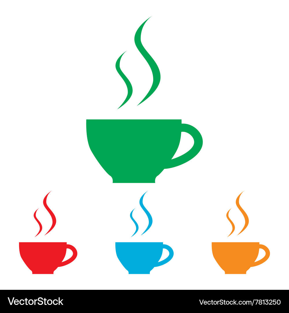 Cup of coffee sign Royalty Free Vector Image - VectorStock