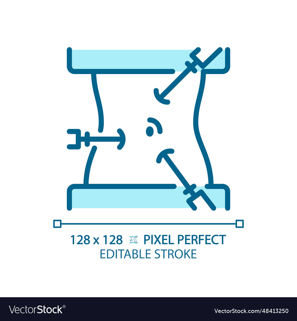 Laparoscope pixel perfect light blue icon Vector Image Laparoscope pixel perfect light blue icon Vector Image