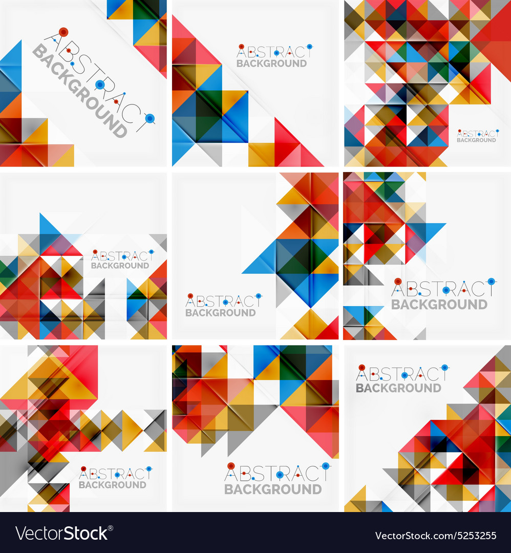 Abstract geometric background modern overlapping Vector Image