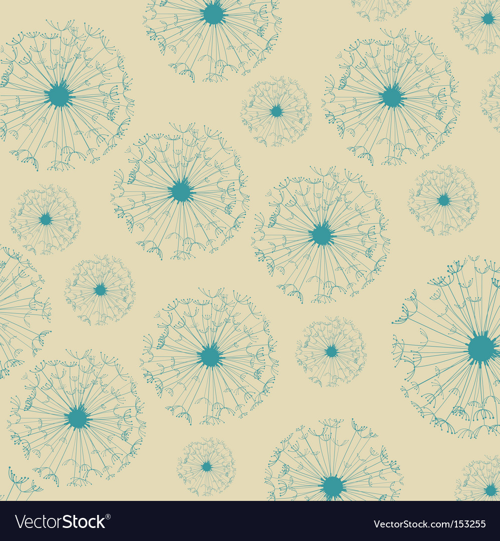 Dandelion texture Royalty Free Vector Image - VectorStock