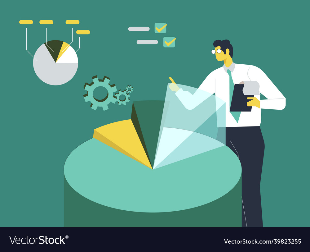 Data analysis concept Royalty Free Vector Image