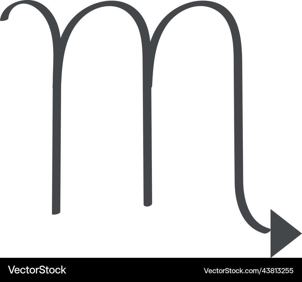 Scorpio zodiac sign astrology Royalty Free Vector Image