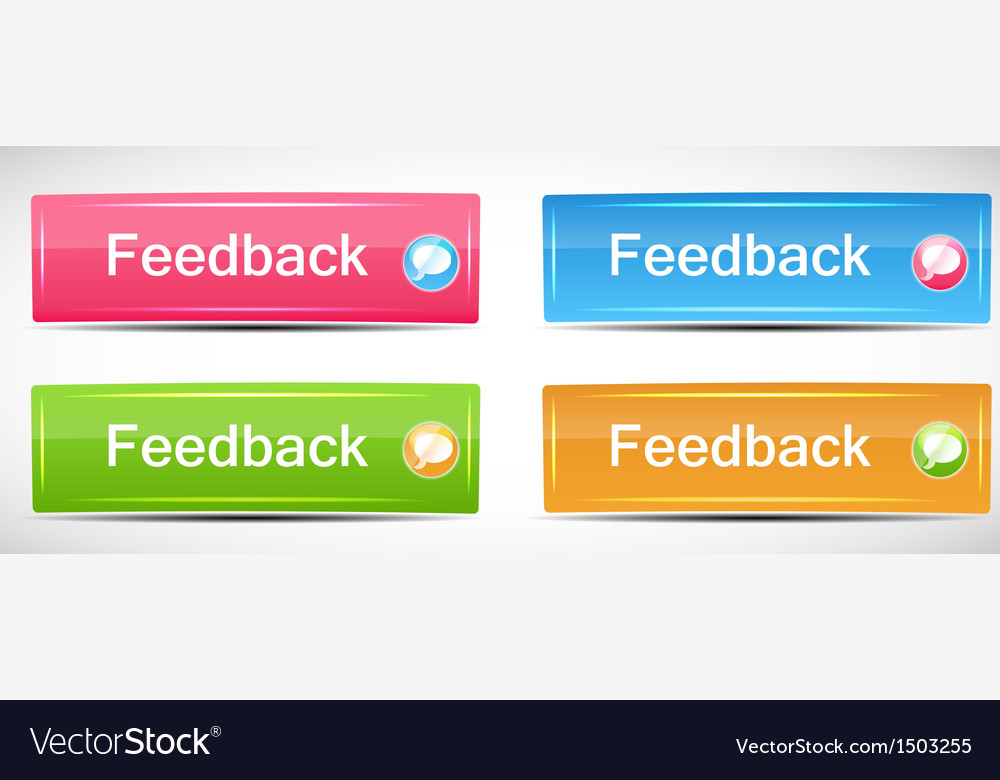Shiny rectangle menu buttons Royalty Free Vector Image