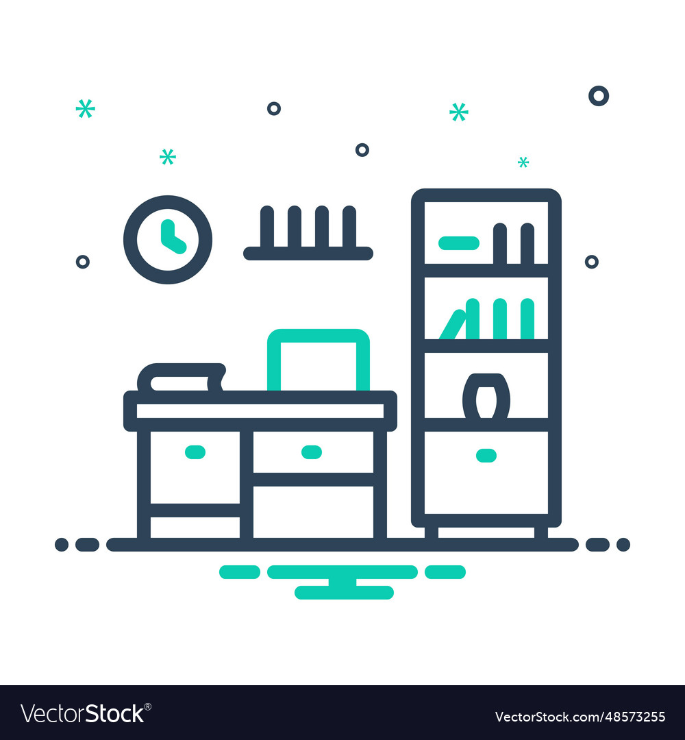 Studyroom Royalty Free Vector Image - VectorStock