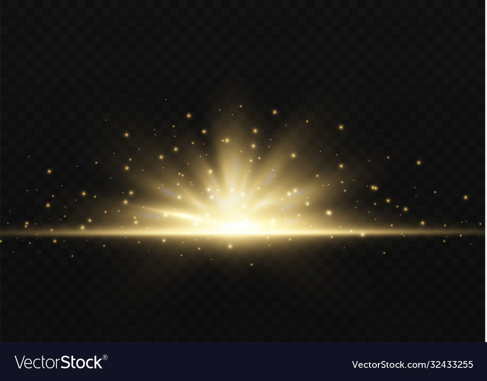 Sun ray light Royalty Free Vector Image - VectorStock