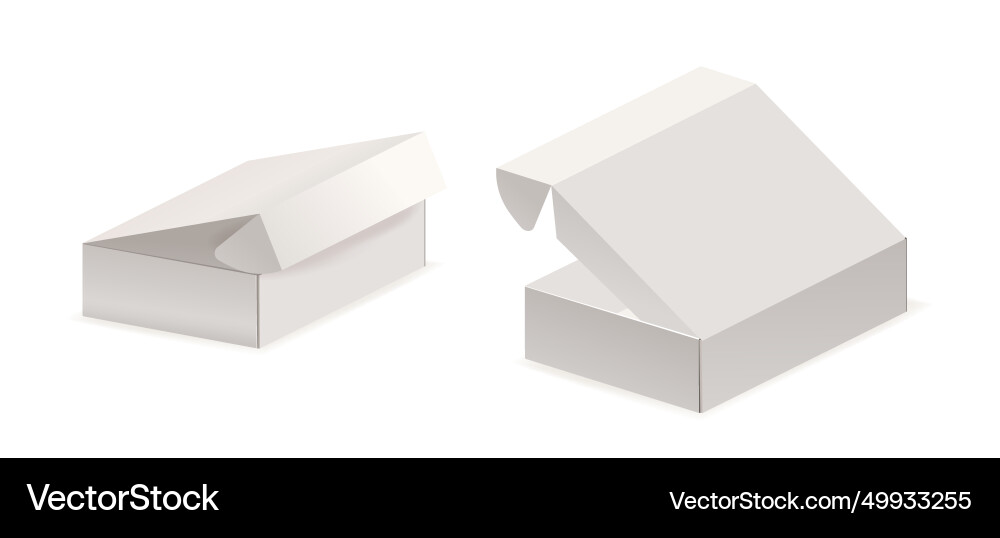 White carton box mockup minimalist and versatile Vector Image