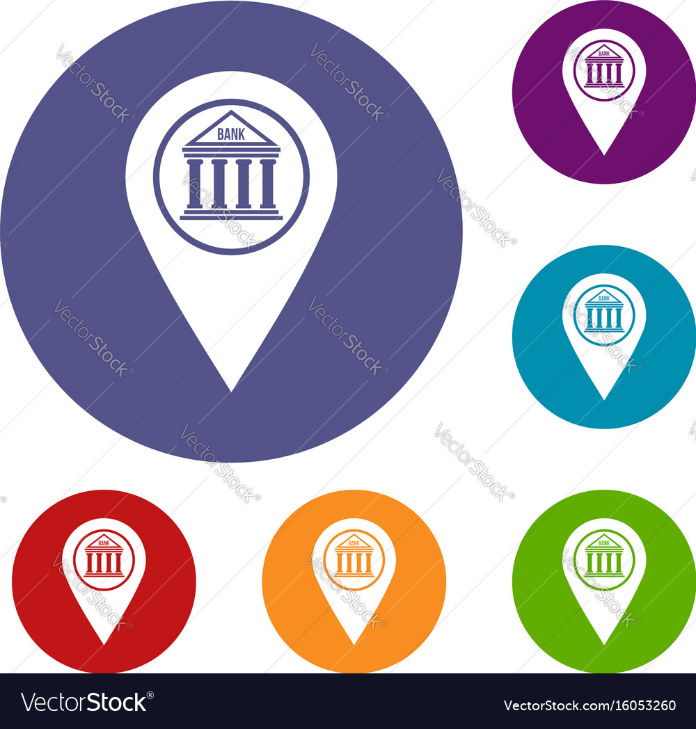 Map pin icons set Royalty Free Vector Image - VectorStock Map pin icons set Royalty Free Vector Image - VectorStock