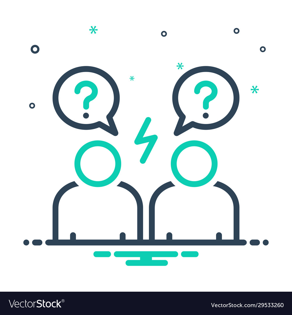 Misunderstand Royalty Free Vector Image - VectorStock