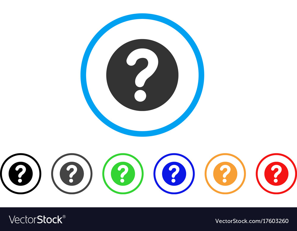 Query rounded icon Royalty Free Vector Image - VectorStock