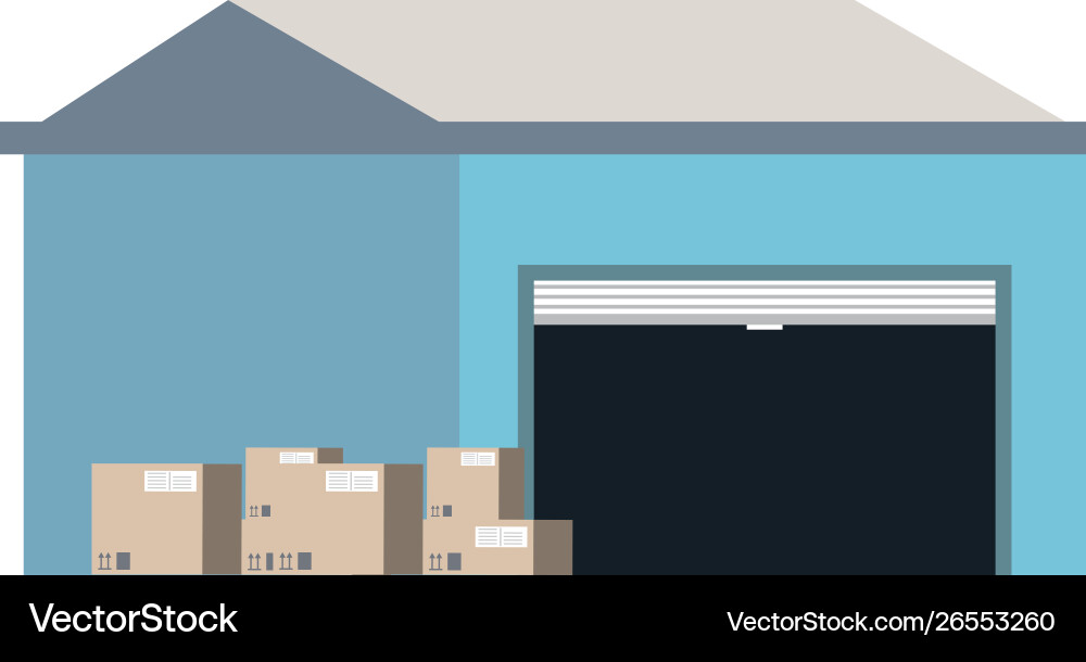 Shipping logistic delivery cargo cartoon Vector Image