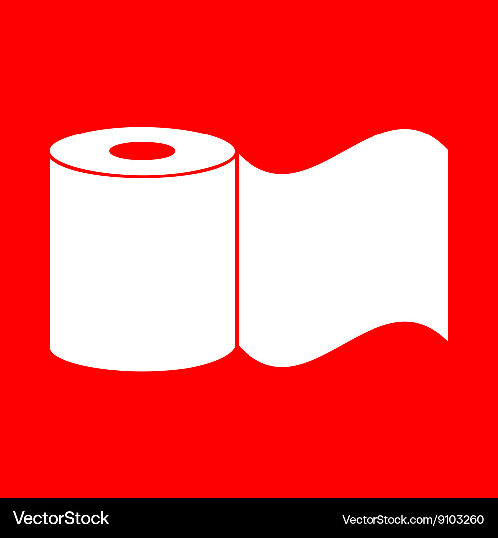 Toilet paper sign Royalty Free Vector Image - VectorStock
