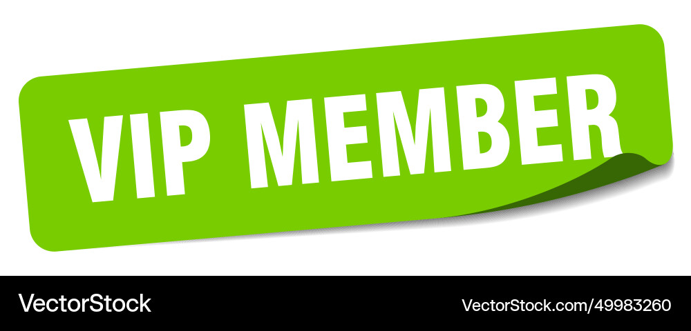 Vip member sticker vip member label Royalty Free Vector