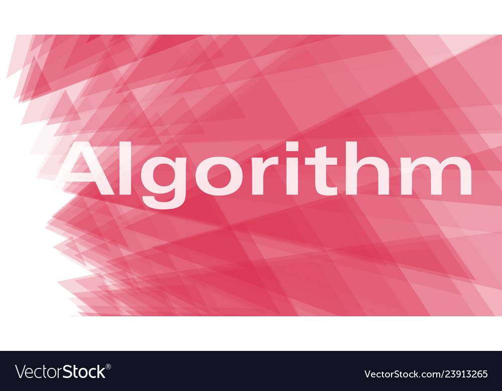 Algorithm Conception Triangles Art Presentation Vector Image