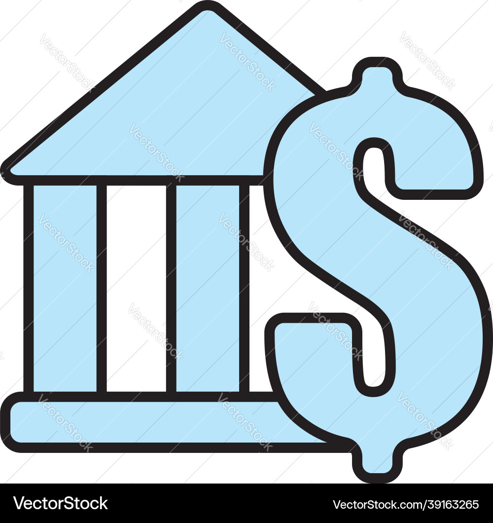 Money bank on a white background Royalty Free Vector Image