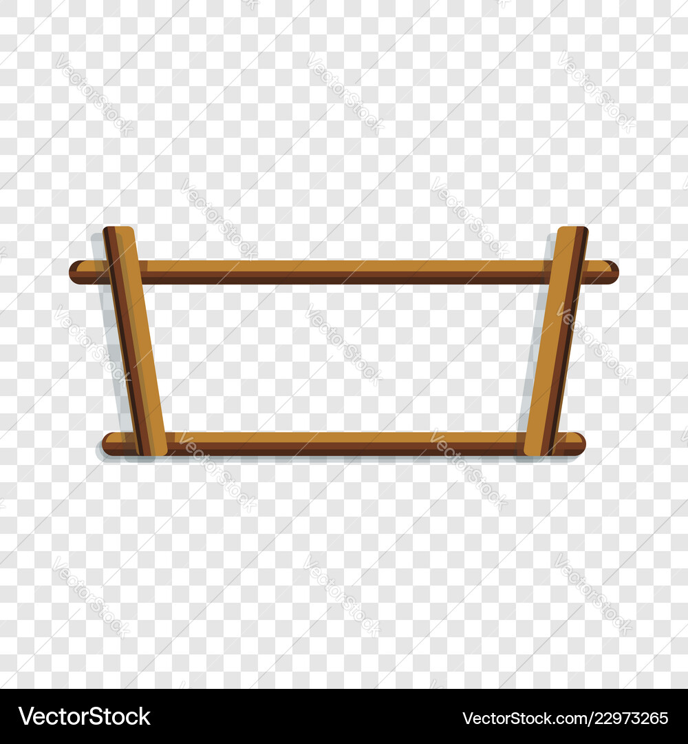 Wood rack icon cartoon style Royalty Free Vector Image