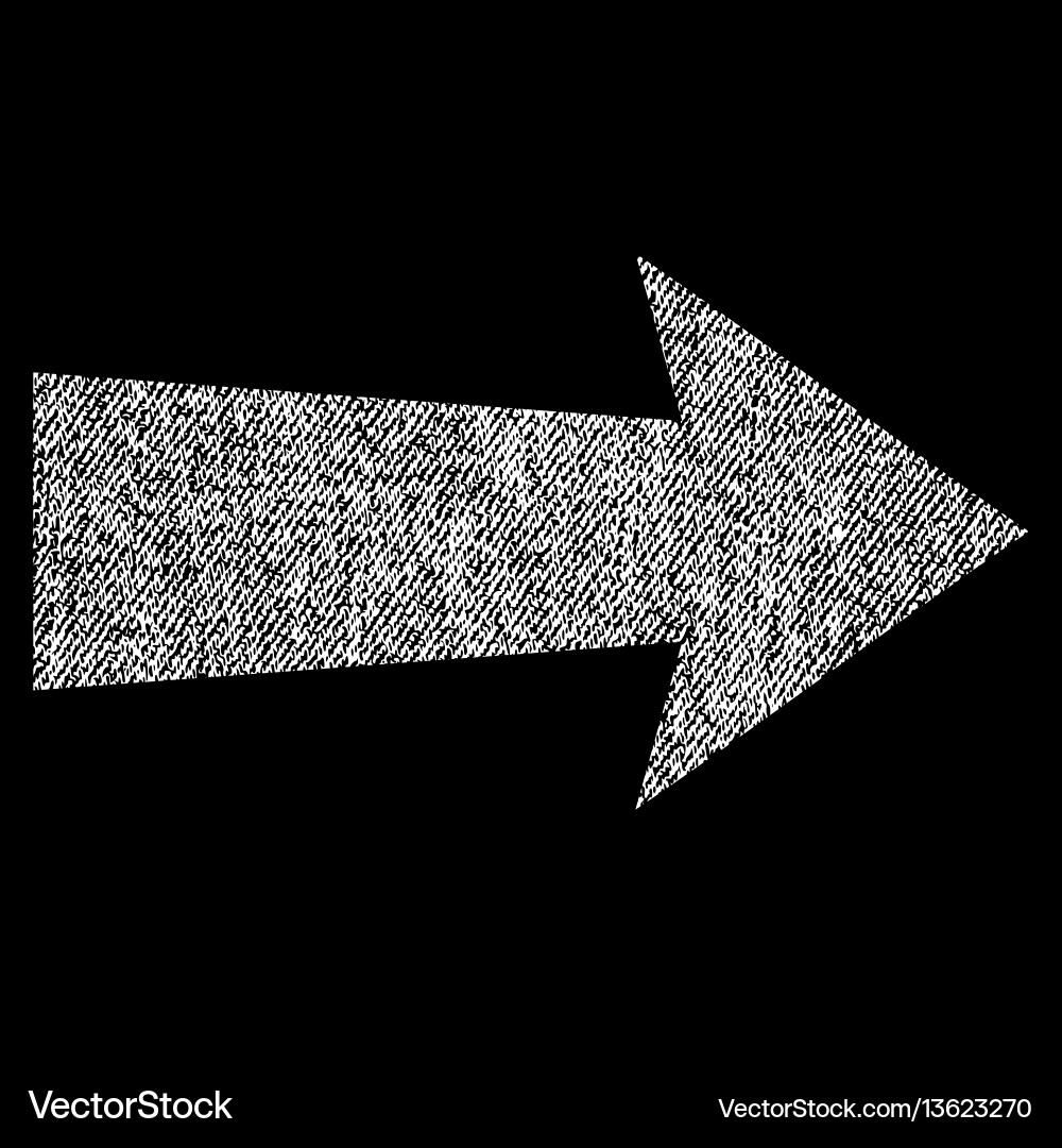 Arrow right fabric textured icon Royalty Free Vector Image