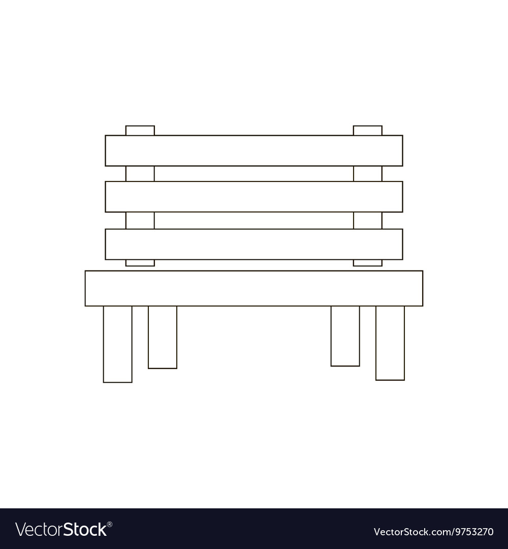 Bench Royalty Free Vector Image - VectorStock