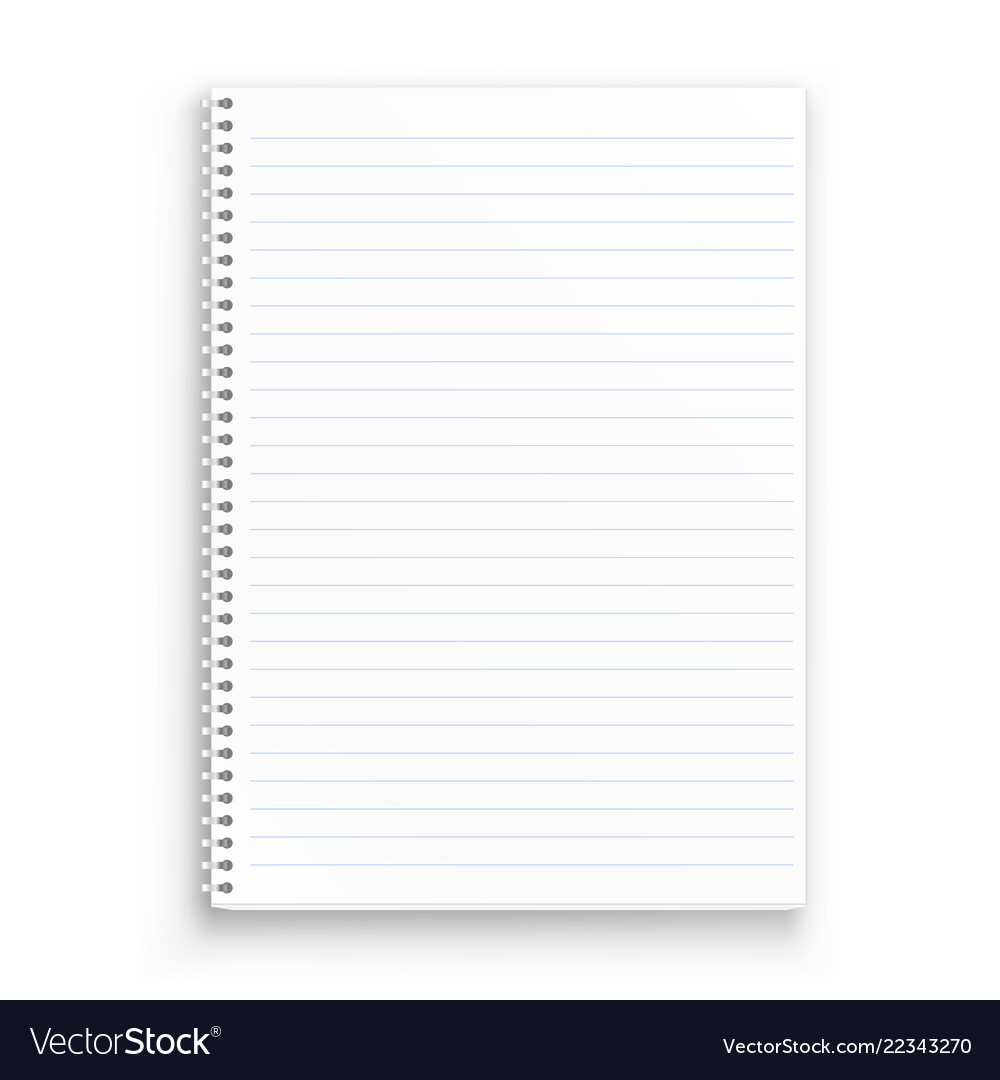 Blank realistic spiral notepad notebook Royalty Free Vector Blank realistic spiral notepad notebook Royalty Free Vector