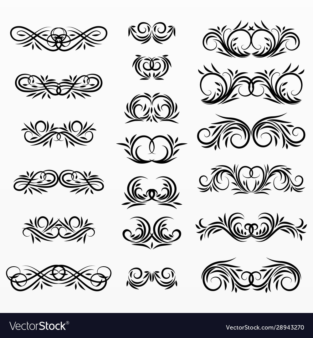 Border and frames set collection Royalty Free Vector Image