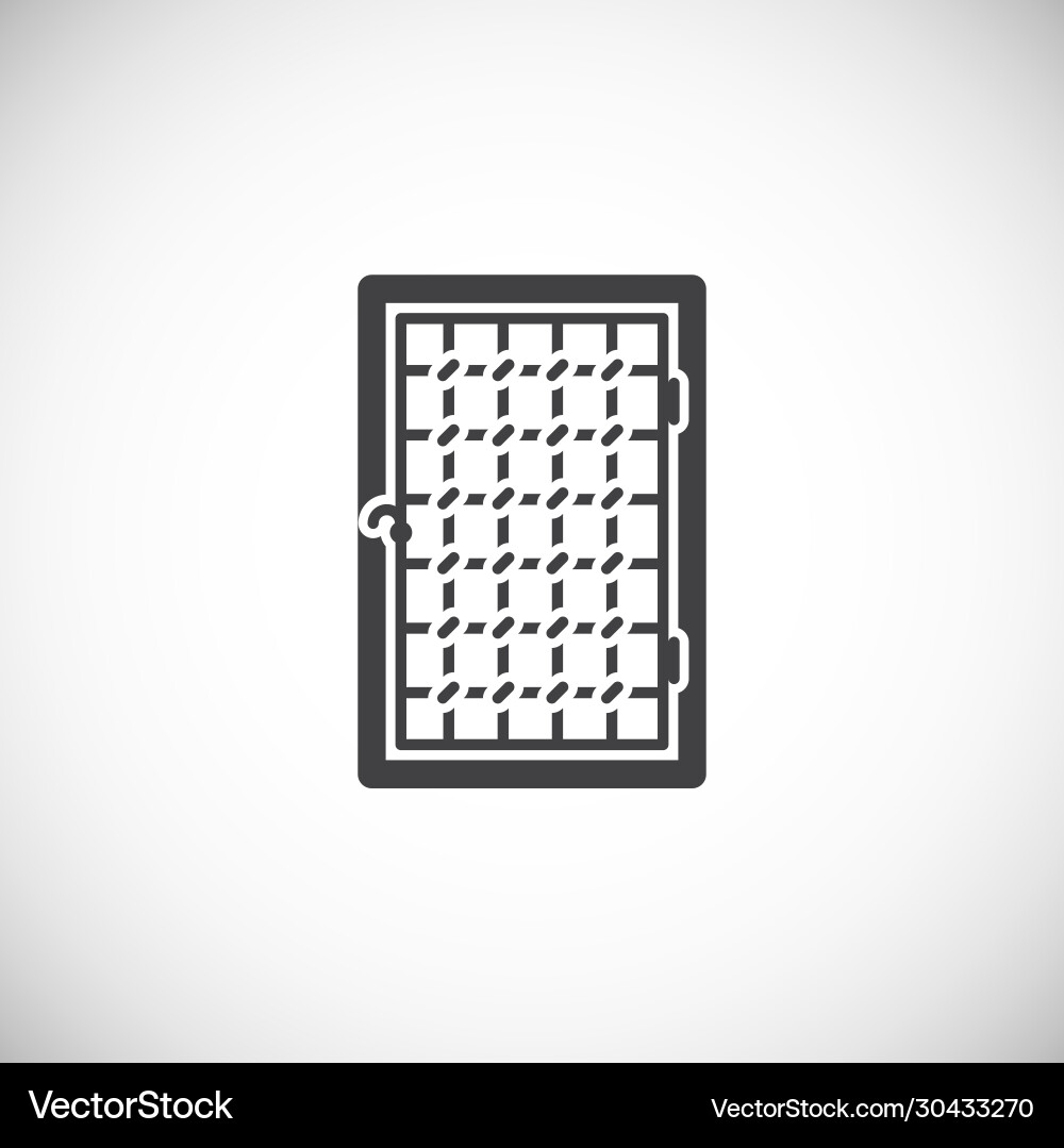 Door icon on background for graphic and web design