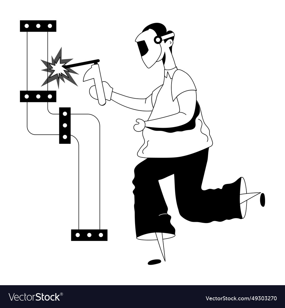 Welder Royalty Free Vector Image - VectorStock